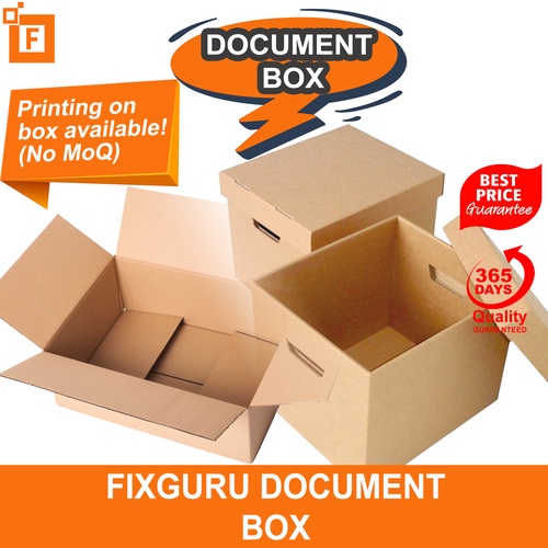 Fixguru - Carton Box Document Storage Fits ARC Files & A4 Paper Small ...