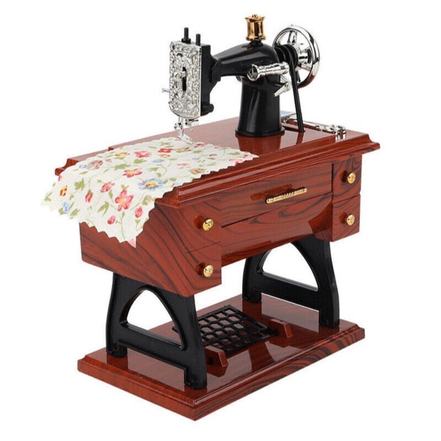 Vintage mini classic sewing machine music 🎶 box | Shopee Malaysia