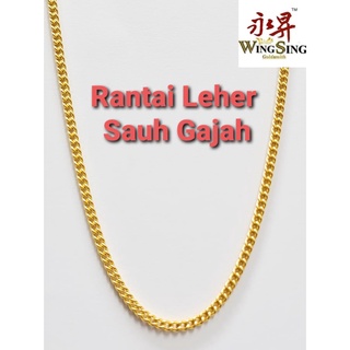 Wing Sing Rantai Leher Gajah Licin Bajet Emas 916/ 916 Gold Budget ...