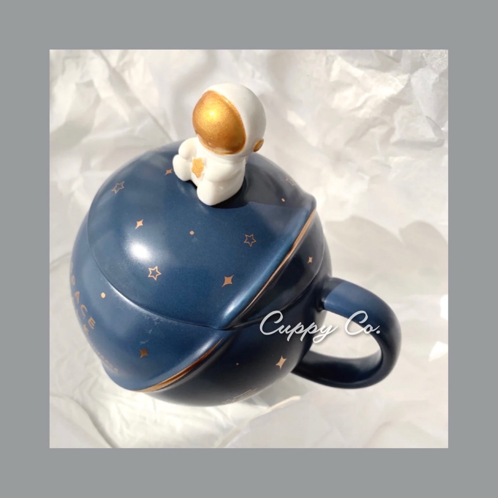 【READYSTOCK Planet Astronauts Ceramic Mug with lid Spoon 400ml Birthday ...