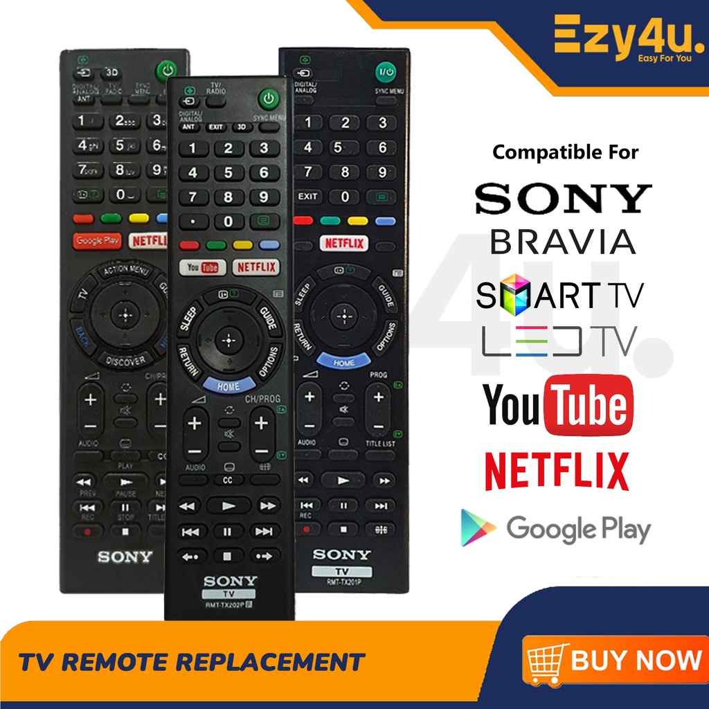 Sony TV Remote Control Bravia LCD LED SMART TV Remote Control 3D RMT ...