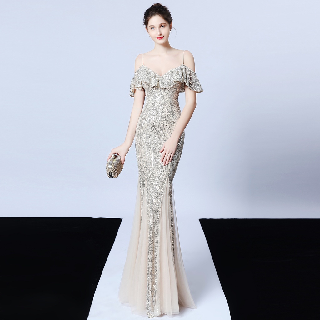 Women Wedding Dress Bridal Evening Gown Dinner birthday Party Dress ...