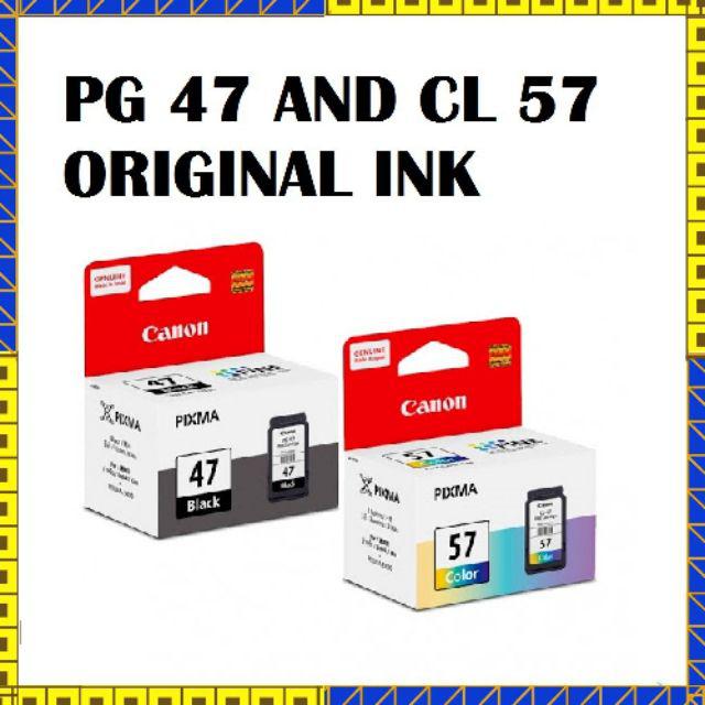 CANON PG47 / CANON CL57S / CANON CL57 CARTRIDGE. PG-47 CL-57 E410 E470 ...