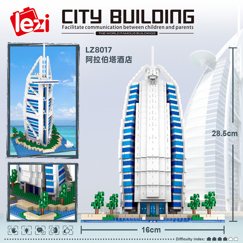 New Lezi Mini Blocks Worldwide Famous Architecture Model Building ...