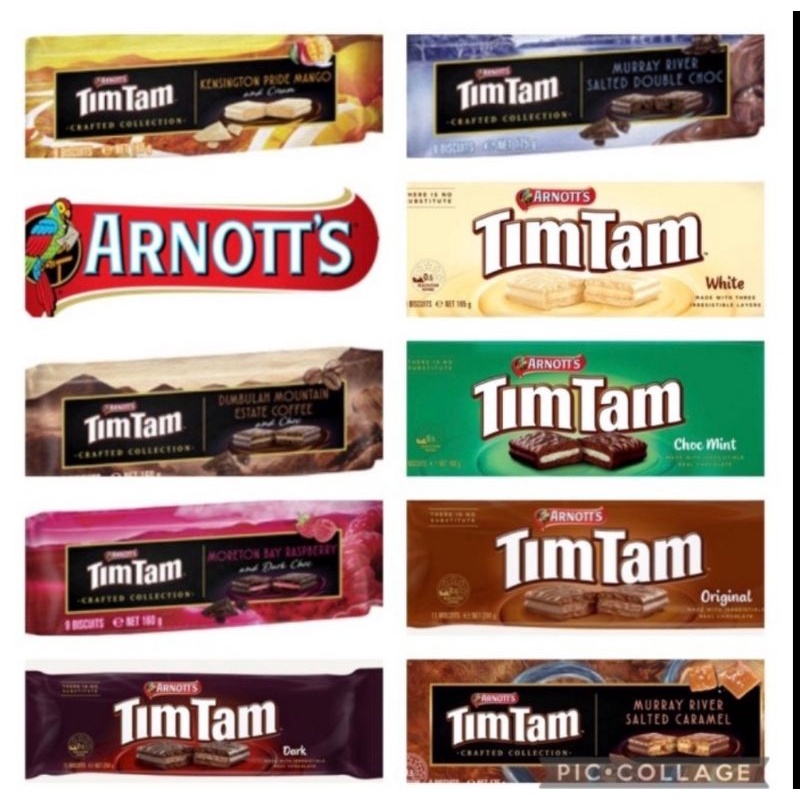 Arnott's Timtam Chocolate Banana Toffee Caramel Brownie Australian ...