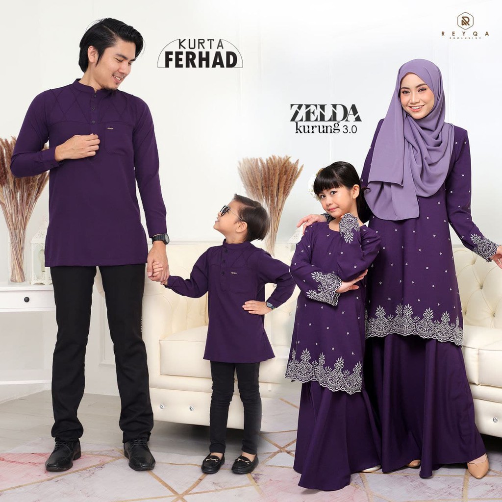 NEW YEAR SALE !! KURUNG ZELDA & KURTA FERHAD SEDONDON IBU AYAH DAN ANAK ...