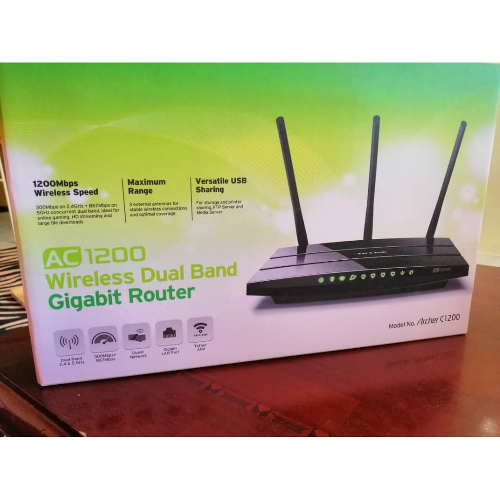 TP-LINK ARCHER C1200 AC1200 WIRELESS DUAL BAND GIGABIT ROUTER (BEST FOR ...