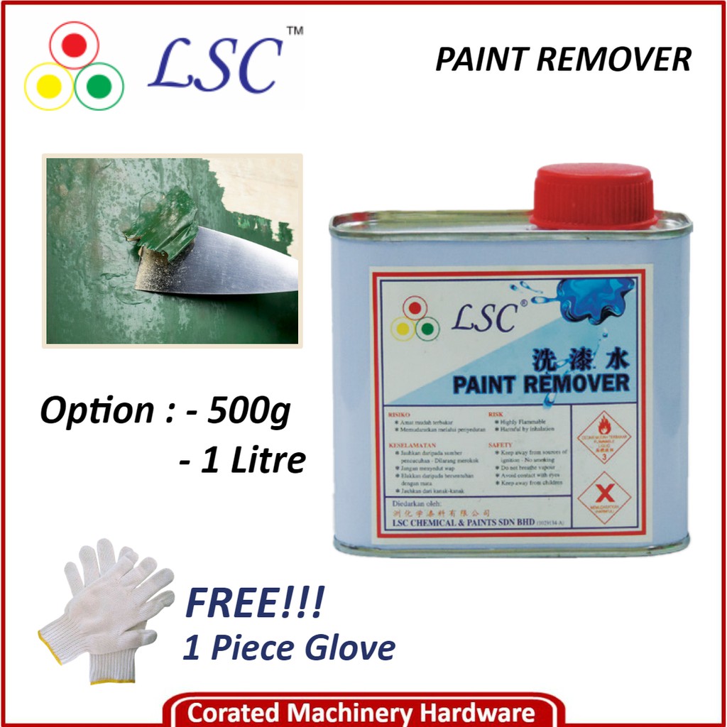 CLEARANCE STAIN !!! [CORATED] LSC Paint Remover 500Gram / 1Litre (None ...
