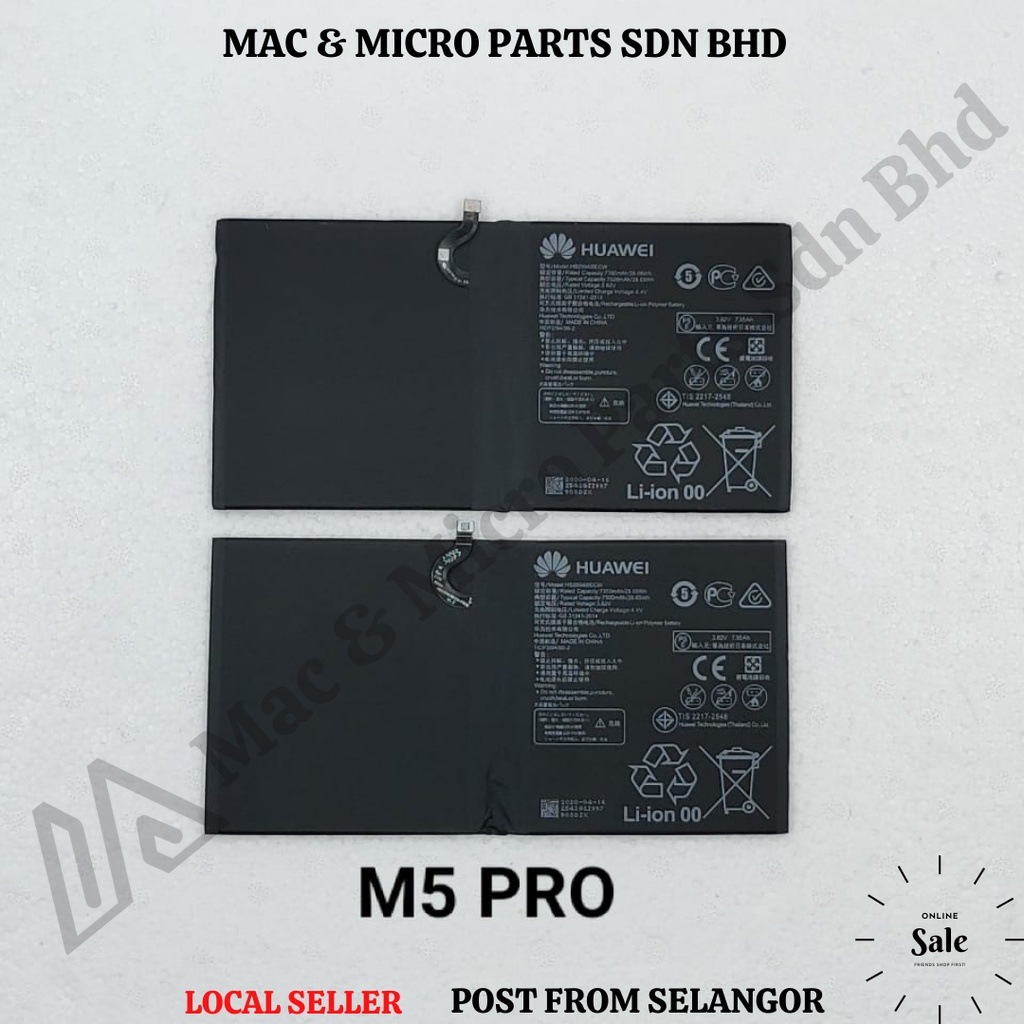 MG BRAND Mediapad M5 / M5 PRO ORIGINAL Battery MODEL HB299418ECW ...