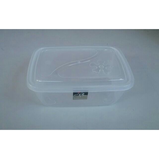 12 Pieces No.3 Uni Global Hard plastic Rectangular Food Storage 1200ml ...
