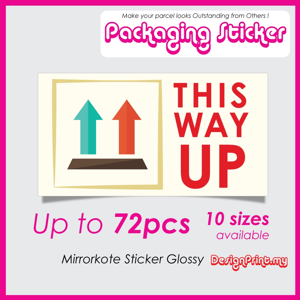 This Way Up Packaging Fragile Sticker | Stiker Letak Arah Ini ...