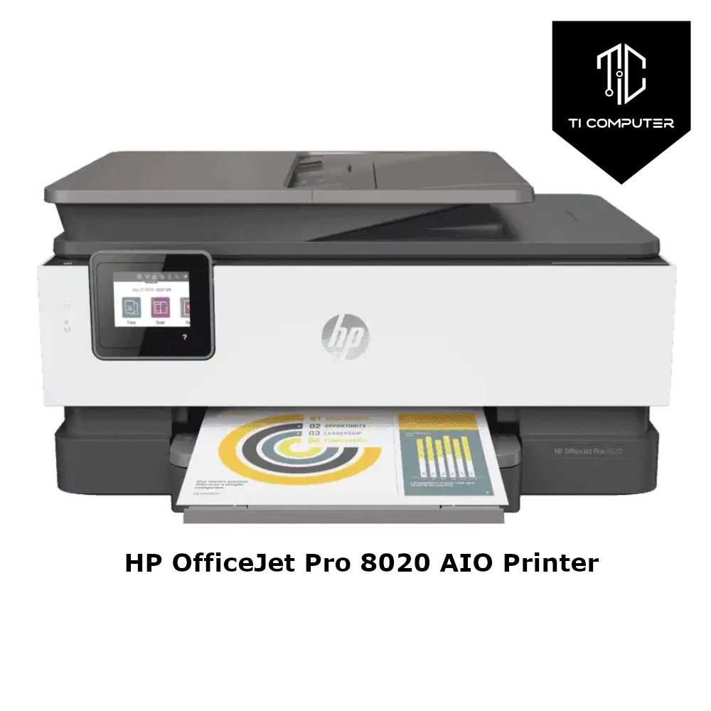 HP OfficeJet Pro 8020 AIO Printer Print Copy Scan and Fax ADF Duplex ...
