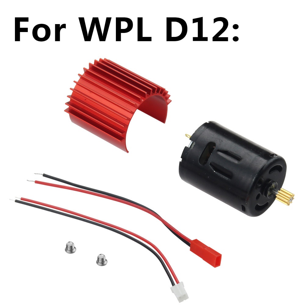 370 High Speed Motor for 2 speed gearbox and WPL D12- Motor | Shopee ...