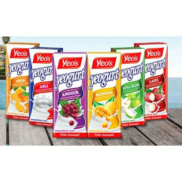 YOGURT UHT DRINK • ASLI • ANGGUR GRAPE • ORANGE • MANGO • LAICI • GREEN ...