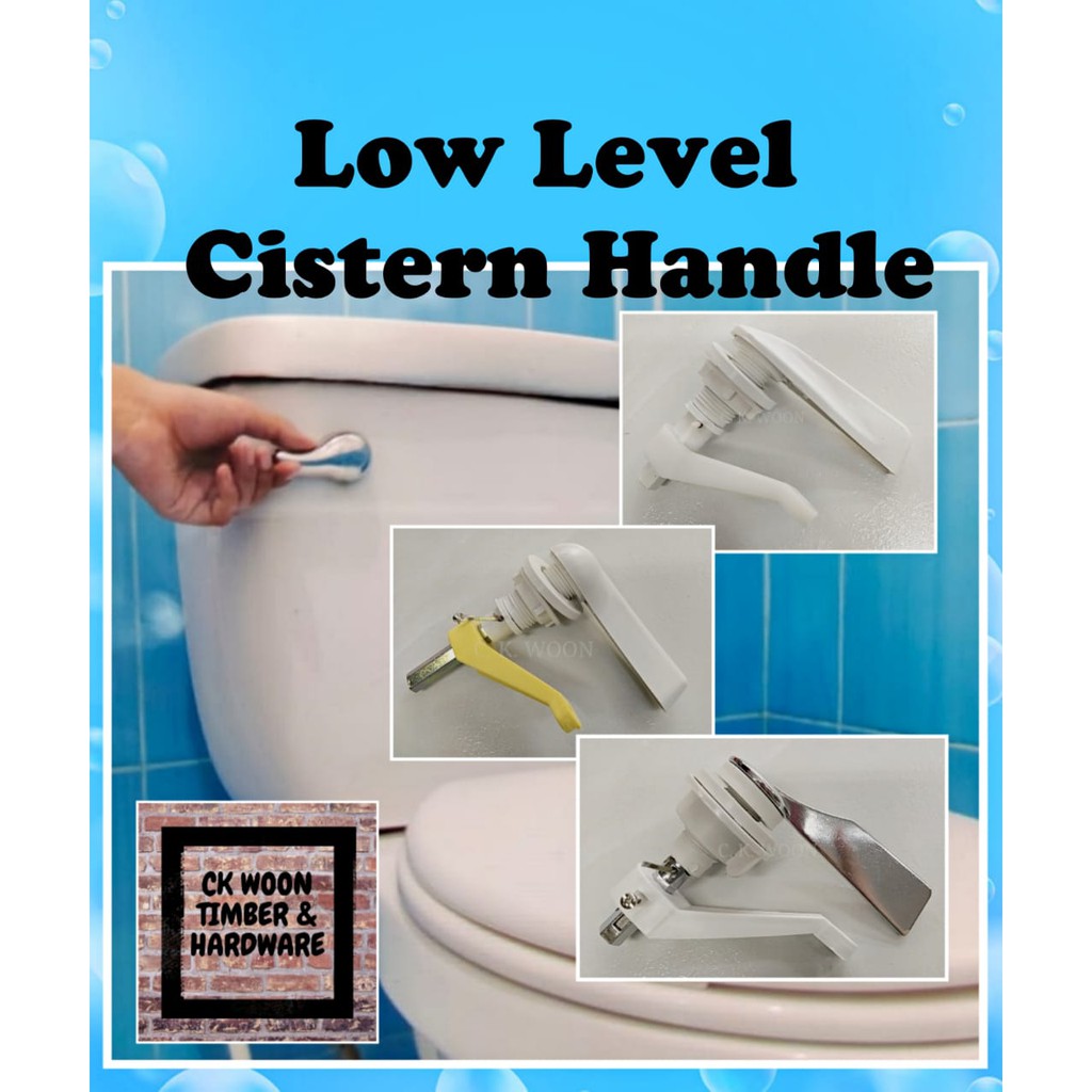 Pvc Or CHROME Handle LOW LEVEL CISTERN HANDLE / TOILET BOWL HANDLE ...