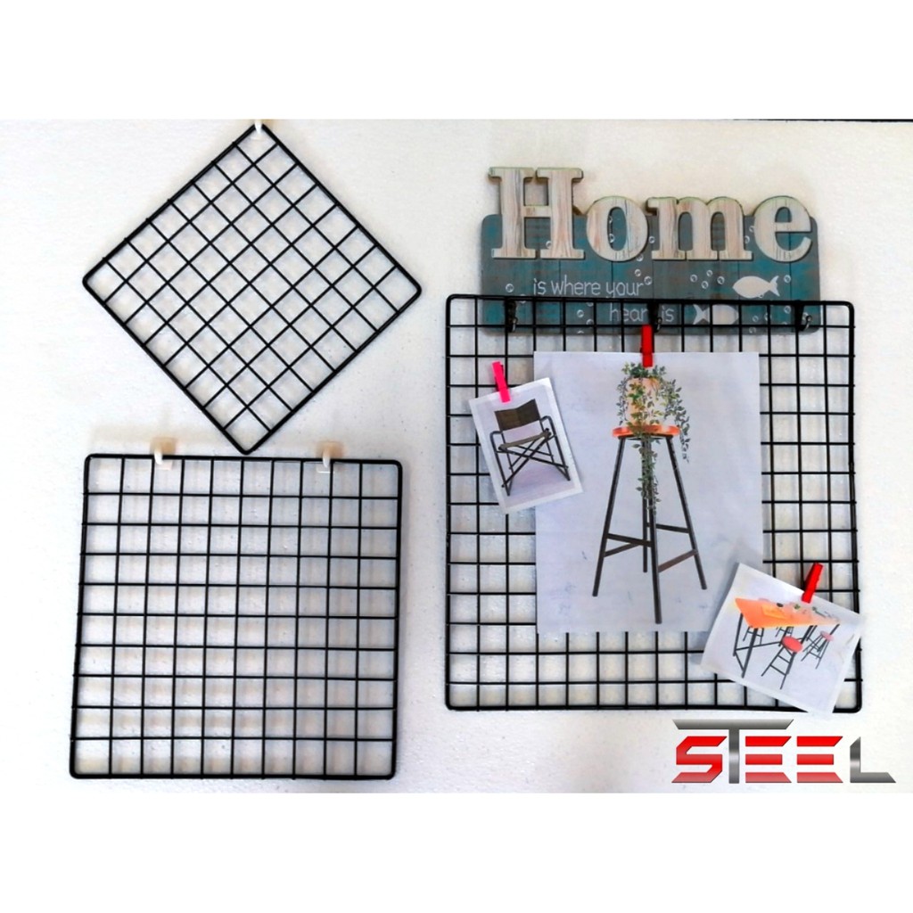 STEEL Concept Ready Stock Wire Mesh Frame Multifunction Iron Grid Photo ...