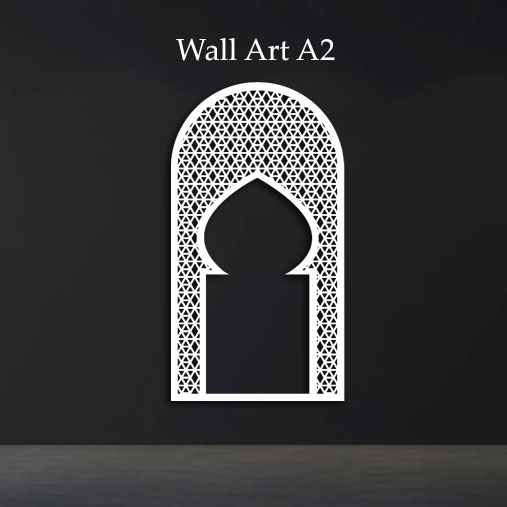 3D Islamic Pattern Cut Out Wall Art Kubah Mihrab Kerawang Islamic ...