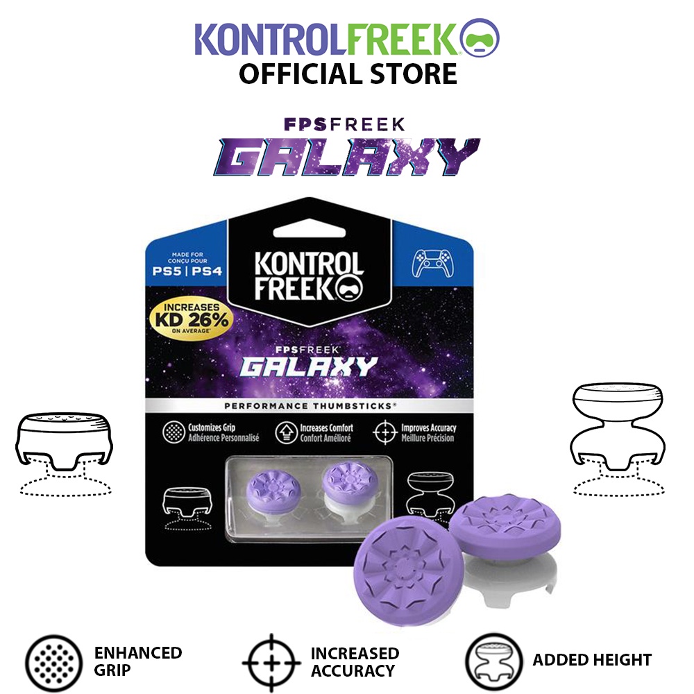 KontrolFreek FPS Freek Galaxy Laser Etched Pattern Concave High-rise ...