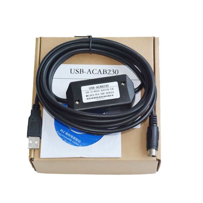 USB ACAB230 USB Interface PLC Programming Cable for Delta DVP series ...