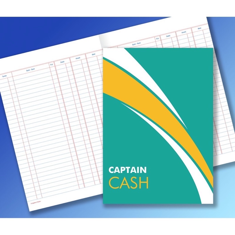 CAPTAIN Brand Book Keeping Cash/Journal/Ledger (40 pages)Account Book ...