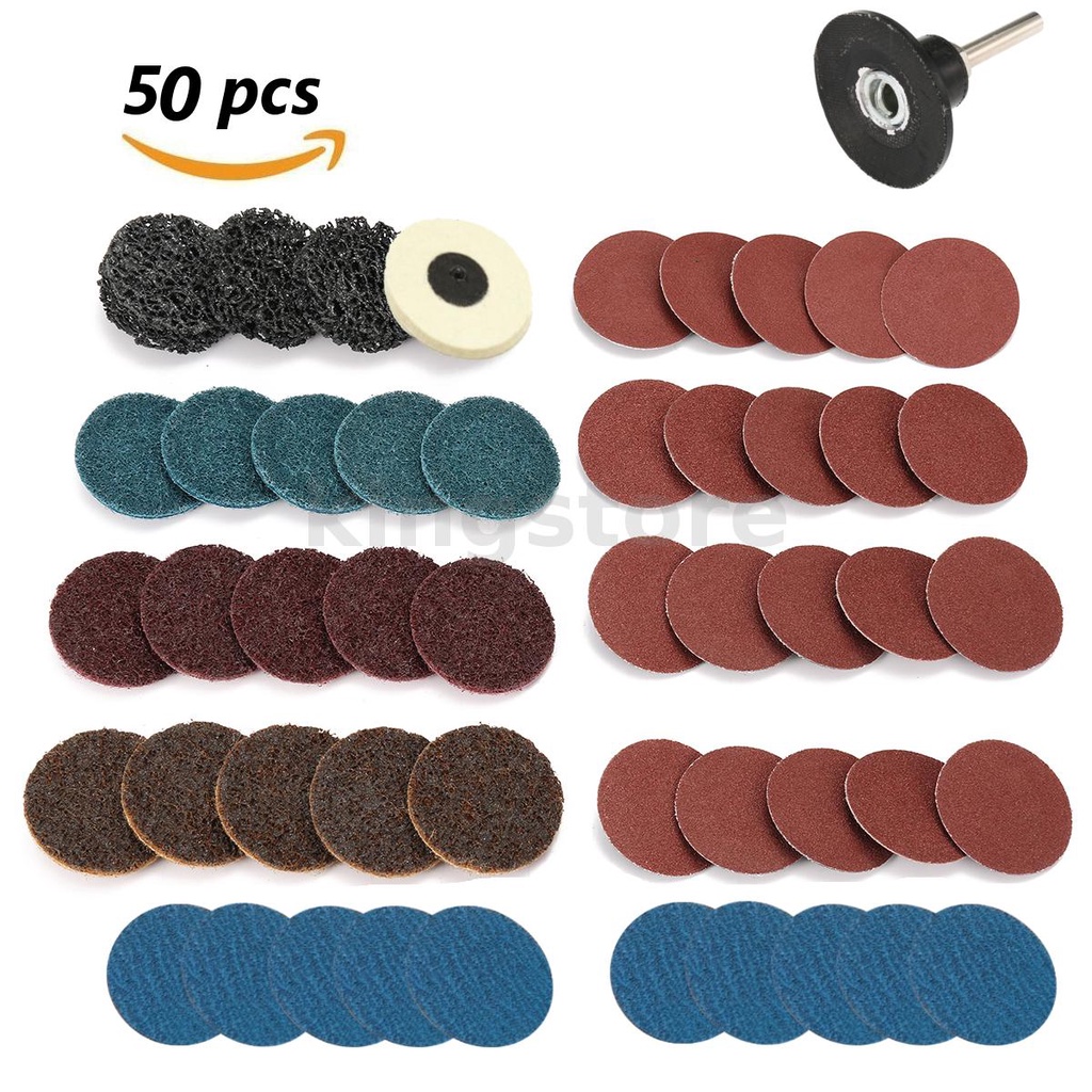 DRILLPRO 70Pcs Sanding Discs Set 2 inch Quick Change Discs for Die ...