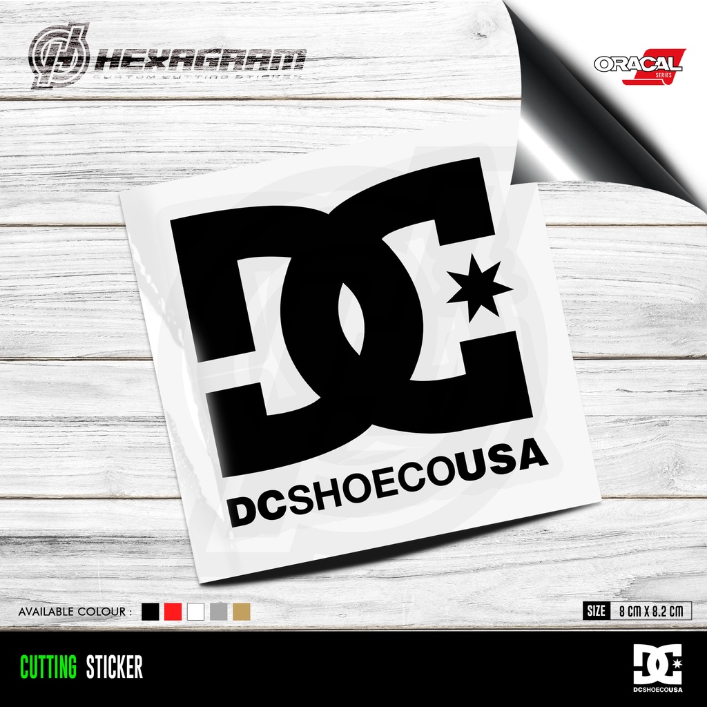 Cutting Sticker DC SHOECUSA | Usa DC Shoe Logo Sticker | Shopee Malaysia