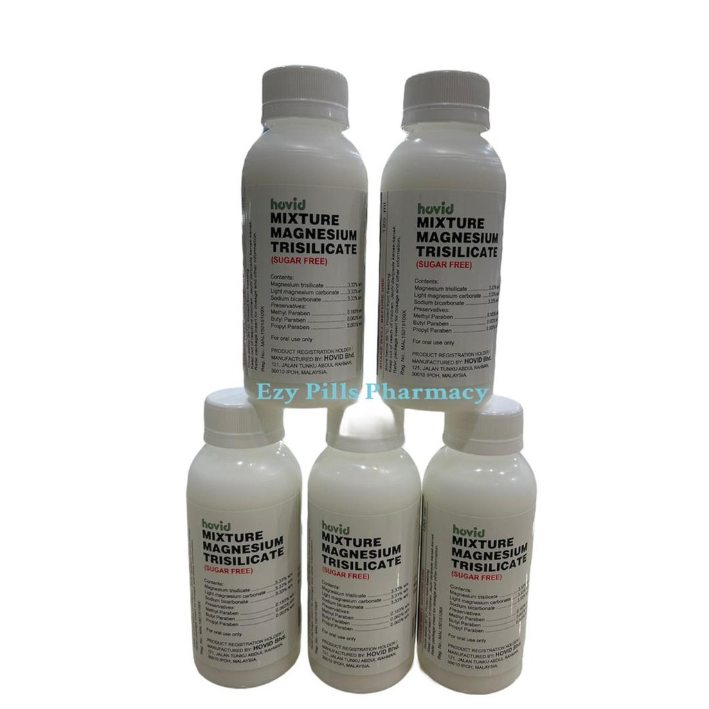 Mixture Magnesium Trisilicate (MMT) 120ml HOVID [EXP: 12/2024] | Shopee ...