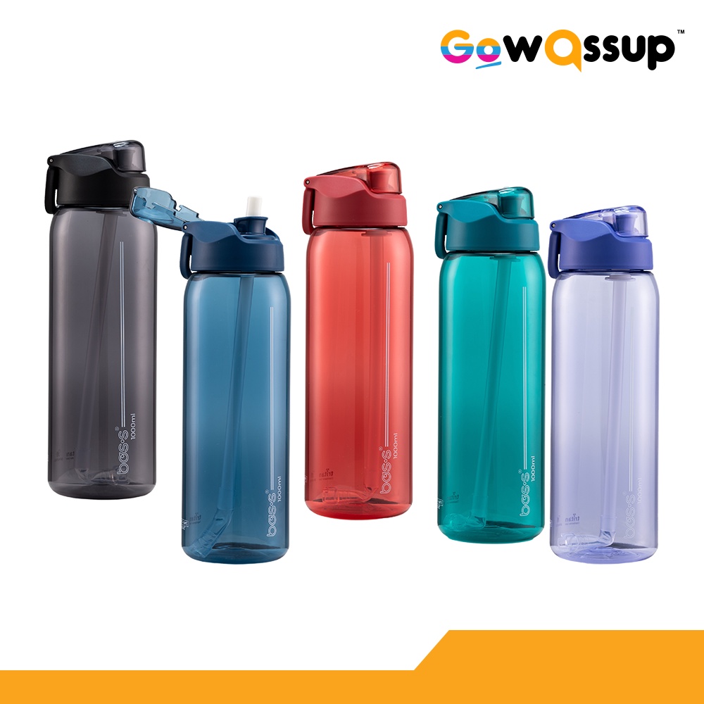 GoWassup X BOS's BZ100TP Tritan Sport Bottle / BPA-FREE Botol Minuman 1000ml | Shopee Malaysia