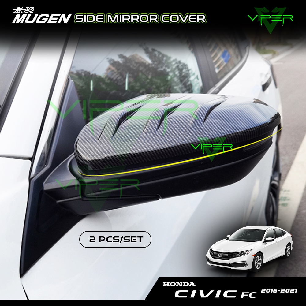 Honda Civic FC 2016 - 2021 MUGEN Side Mirror Cover Trim Carbon Fiber ...