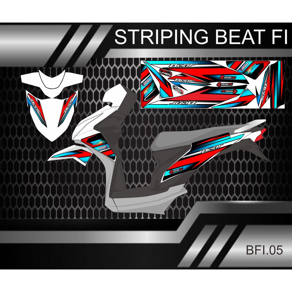 Striping CUSTOM BEAT F1 Is Perfect To Add Your STYLE To Cool | Shopee ...