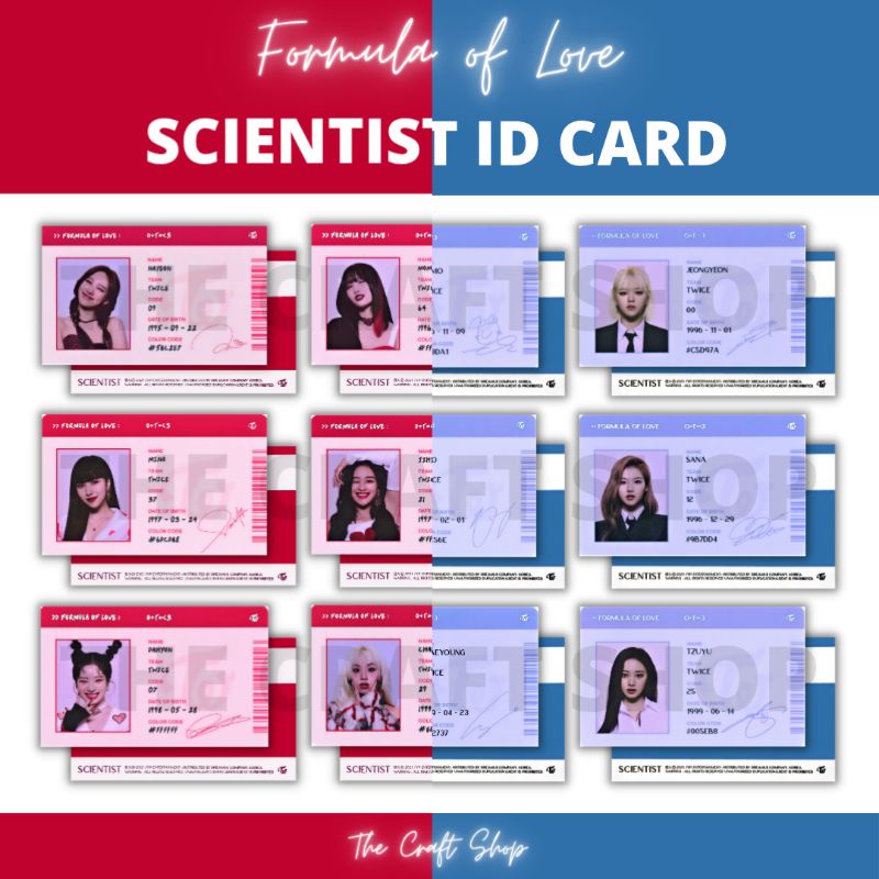 FANMADE TWICE Scientist Card (NOT PVC - Read Description) | Shopee Malaysia