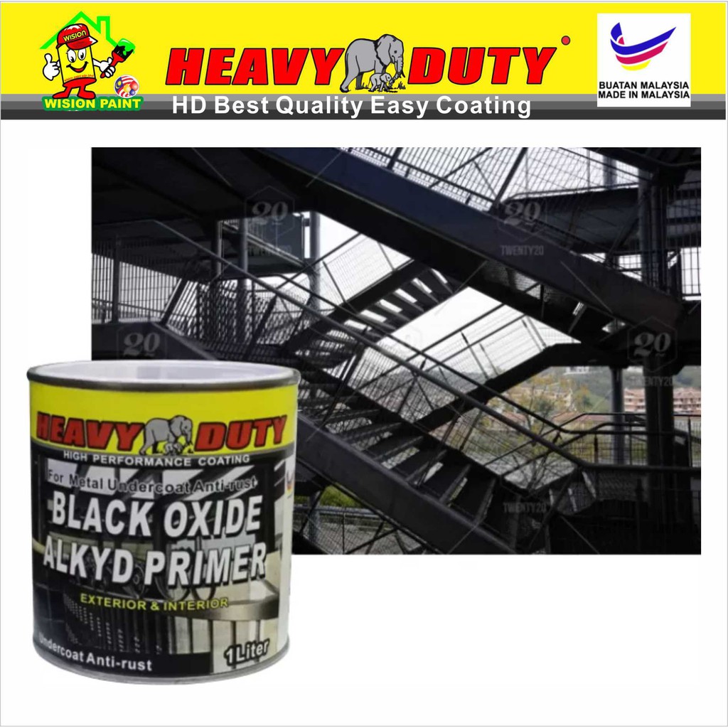 1L ( 1 LITER ) BLACK OXIDE ALKYD PRIMER ( HEAVY DUTY COATING ) FOR ...