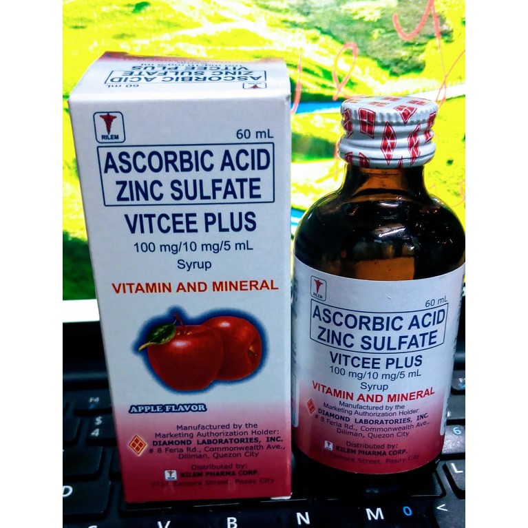 VITCEE PLUS - ASCORBIC ACID+ZINC SULFATE Syrup - VITAMIN & MINIRAL ...