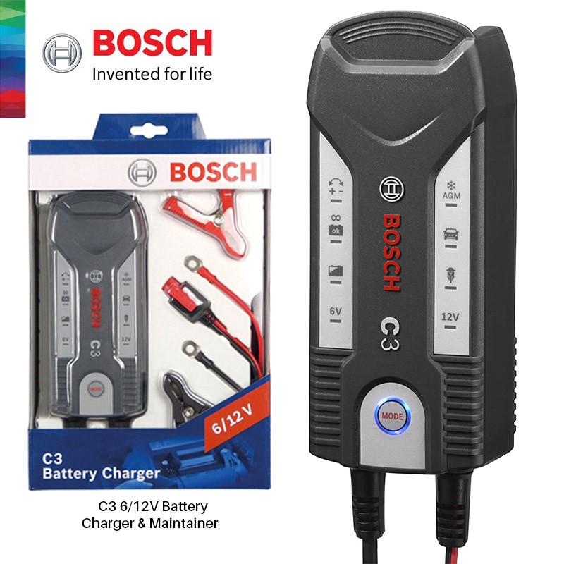 SKPLUS BOSCH C3 Automatic 4 Mode 6/12V Smart Battery Charger ...