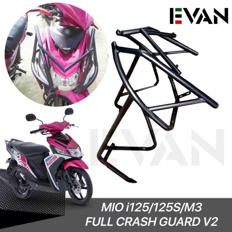 V2,Full Crash Guard Mio i125/ Mio i125S/M3 Motorcycle | Shopee Malaysia