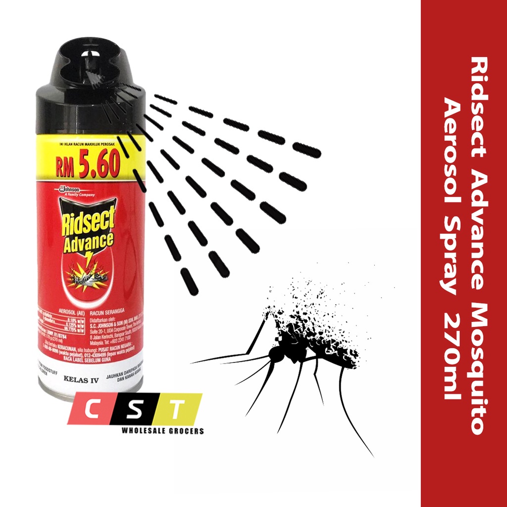 Ridsect Advance Mosquito Aerosol Spray 270ml | Shopee Malaysia