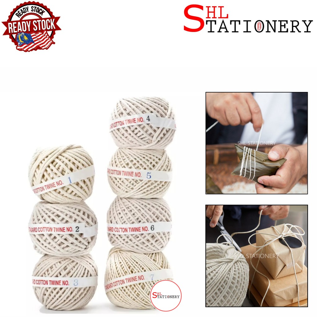 Multipurpose Cotton Twines No 1,2,3,4,5,6,7 / Parcel String / Tali Pos ...