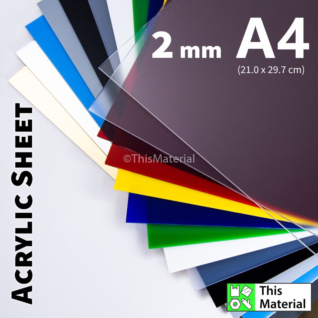 2 mm A4 Acrylic Sheet [Made In Malaysia] | Shopee Malaysia