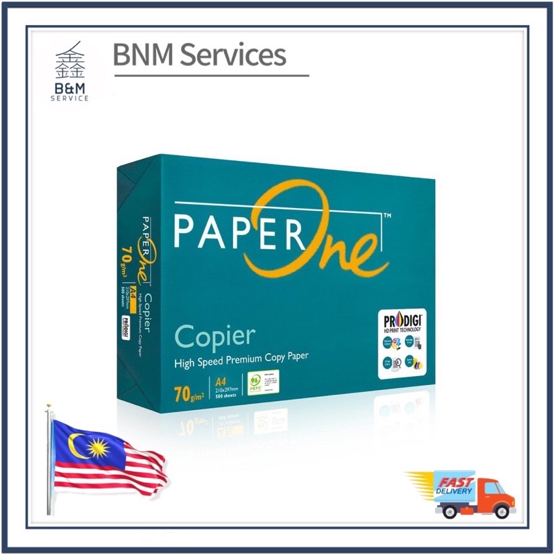 ORIGINAL PaperOne A4 Copier Paper 70gsm - 500 Sheets Paper One A4 Paper | Shopee Malaysia