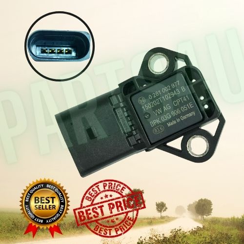 MAP SENSOR 4 PIN VOLKSWAGEN SCIROCCO, GOLF MK4 MK5 MK6, TOURAN, SHARAN ...