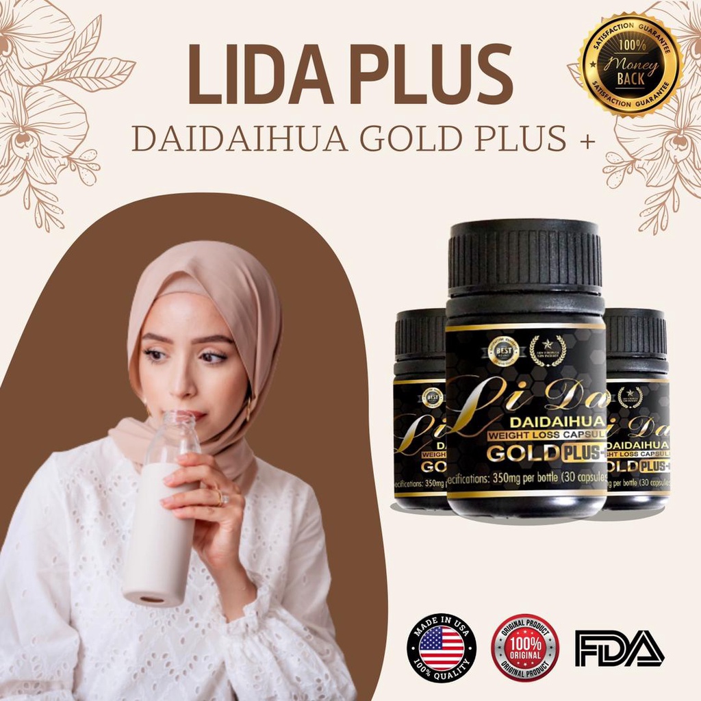 Authentic Lida Gold Plus Kombo Set + Lida Detox (Booster) | (Total 90 ...