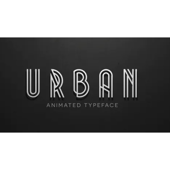 Urban - Animated Typeface After Effects | Shopee Malaysia