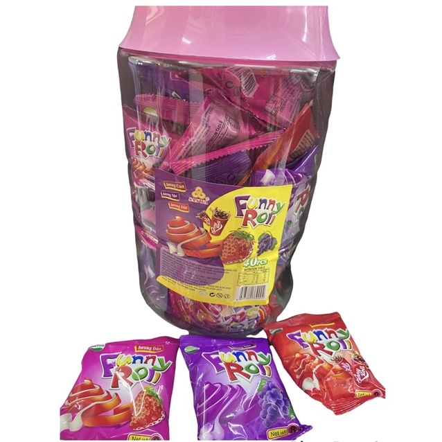 Funny Roll Cola Grape Strawberry Flavour candy 40pcs | Shopee Malaysia