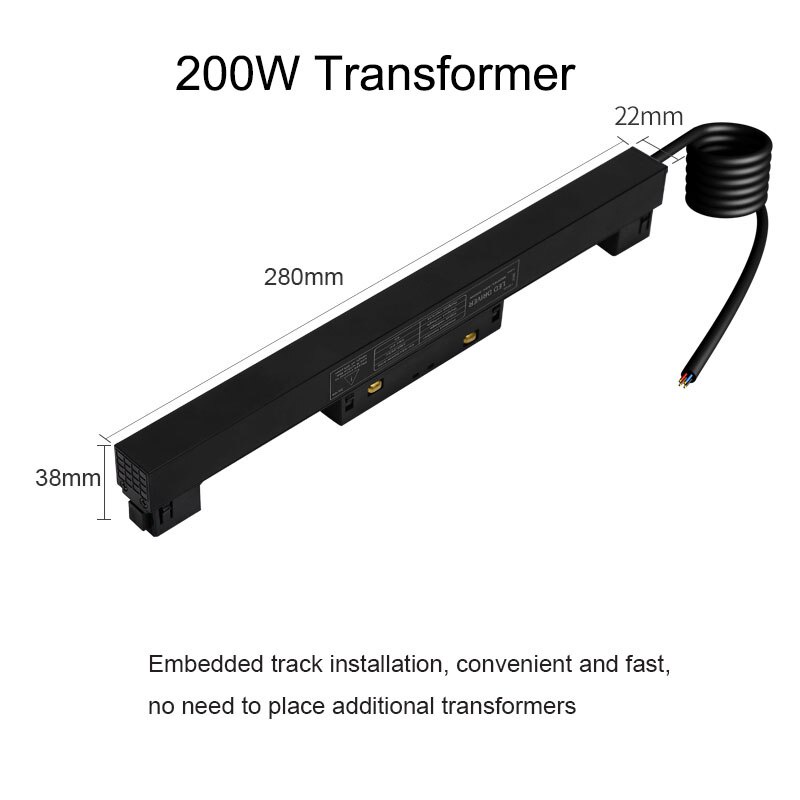 LED Magnetic Track Light System Accessories Rail Connector Power ...
