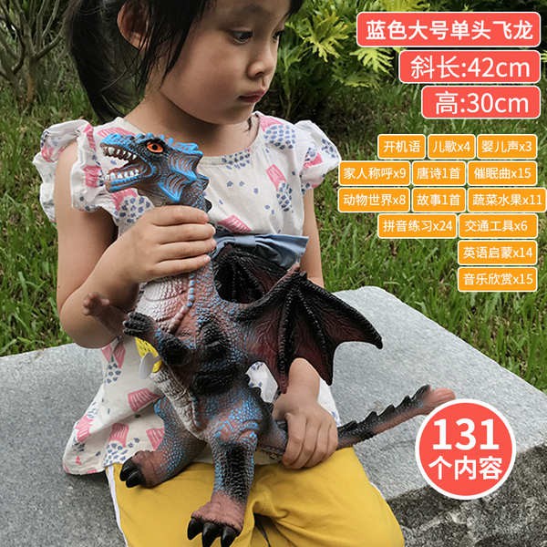 mainan Getah Lembut Godzilla Monster Tyrannosaurus Model Set Besar ...