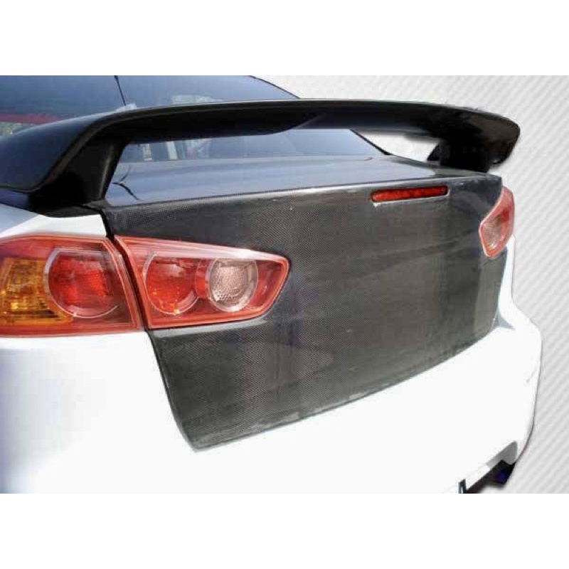 Mitsubishi Lancer X Gt Proton inspira carbon fiber rear boot oem trunk ...