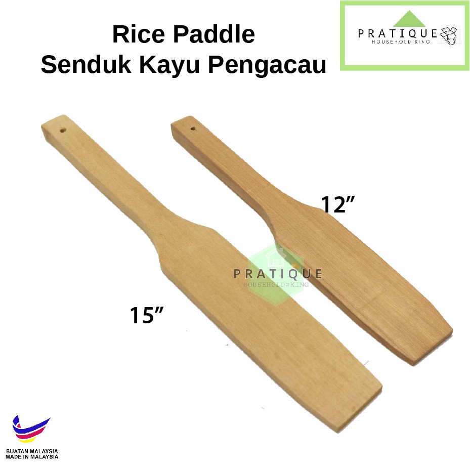 12"/ 15" Rice Paddle / Senduk Kayu Pengacau | Shopee Malaysia