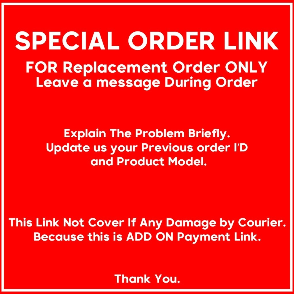 SPECIAL ORDER LINK FOR Replacement Order ONLY Leave a message During ...