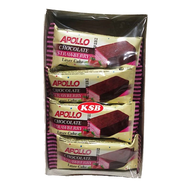 【8 pcs 】Apollo Layer Cake Chocolate/Strawberry Chocolate /Blueberry ...