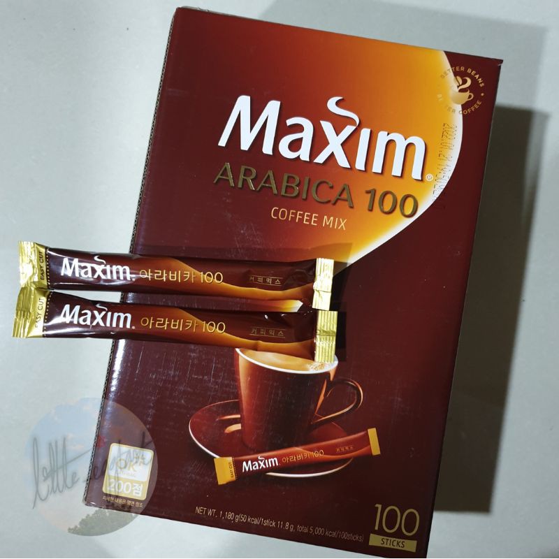Maxim Arabica Coffee 10 Sticks Repacked Korea Coffee Mix 3 in 1 Instant ...